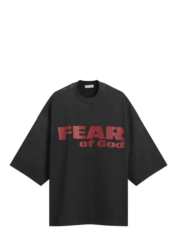 Fear Of God Relaxed "fear Is Gone" T-shirt - Black