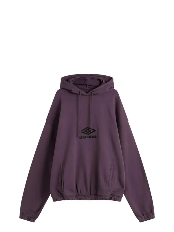 UMBRO BY SLAM JAM Og Logo Mask Hoodie - Dark Purple