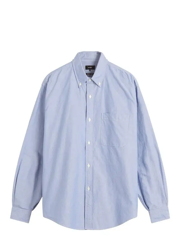 BEAMS Heavy Oxford Button Down Shirt - Blue