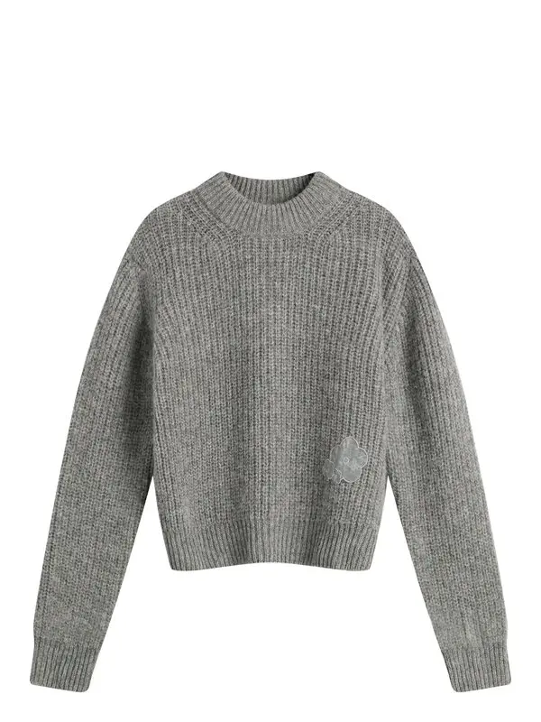 Cecilie Bahnsen Bega Fisherman Knit Sweater - Light Grey