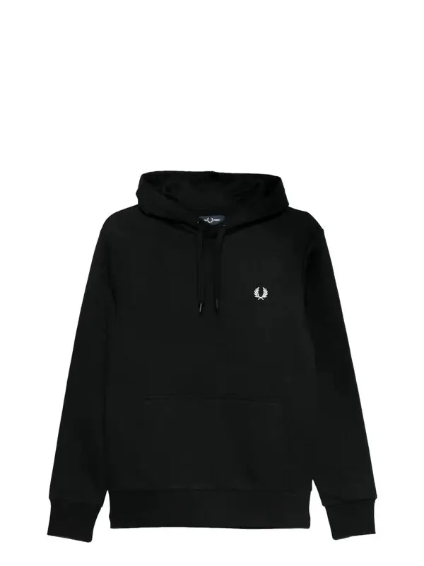 Fred Perry Laurel Wreath Hoodie - Black