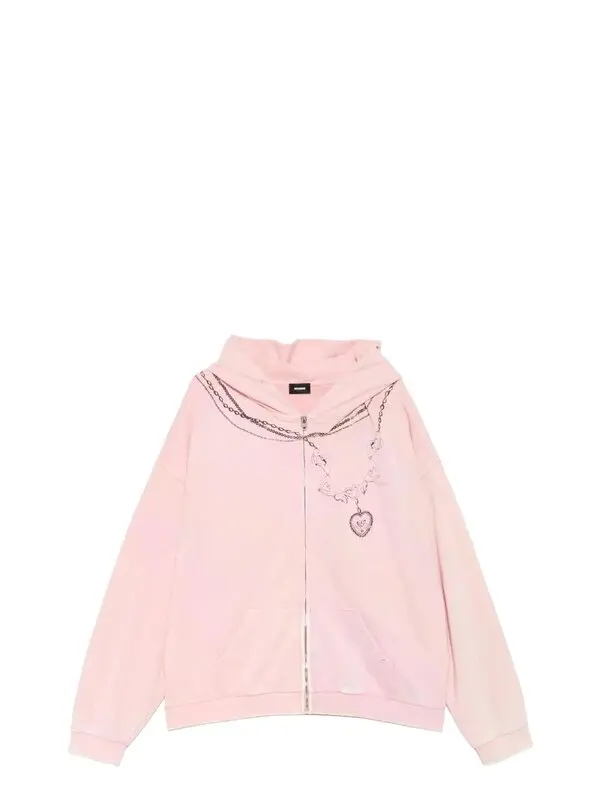 We11Done Zip-up Hoodie - Pink