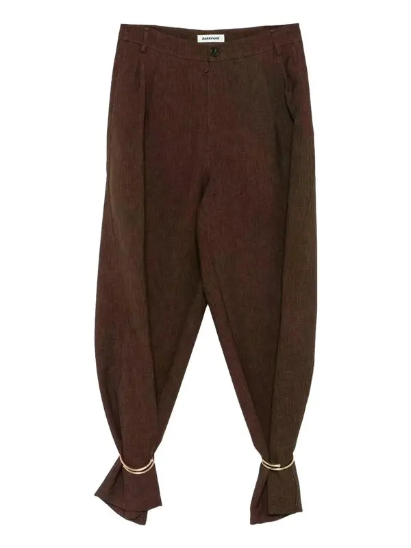 DARKPARK Ring-cuff Trousers - Brown