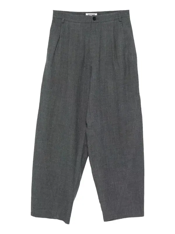 DARKPARK Wool Palazzo Trousers - Grey
