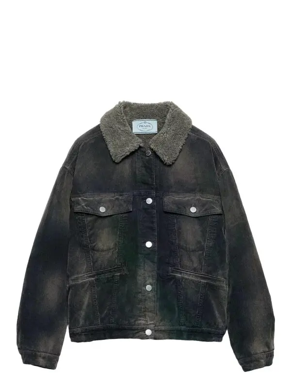 Prada Corduroy Denim Jacket - Grey
