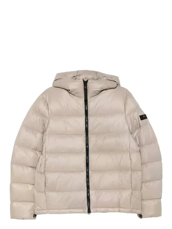 Peuterey Quilted Zip-up Coat - Neutrals