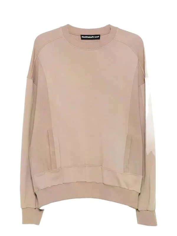 NOTRAINPROOF Paneled Sweatshirt - Neutrals