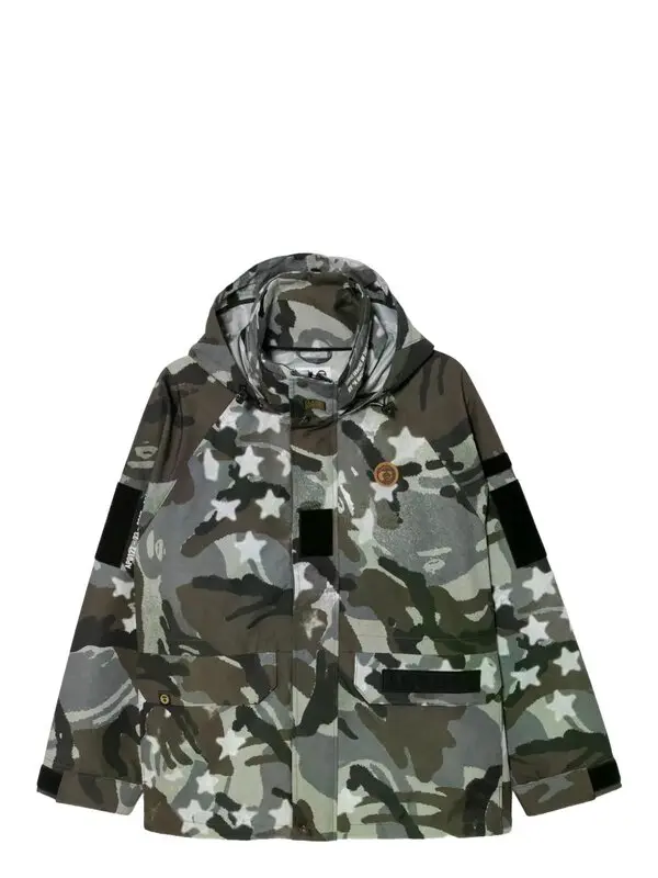 AAPE BY *A BATHING APE® Logo-patched Jacket - Green
