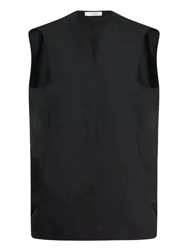THE ROW Sleeveless Owen Top - Black