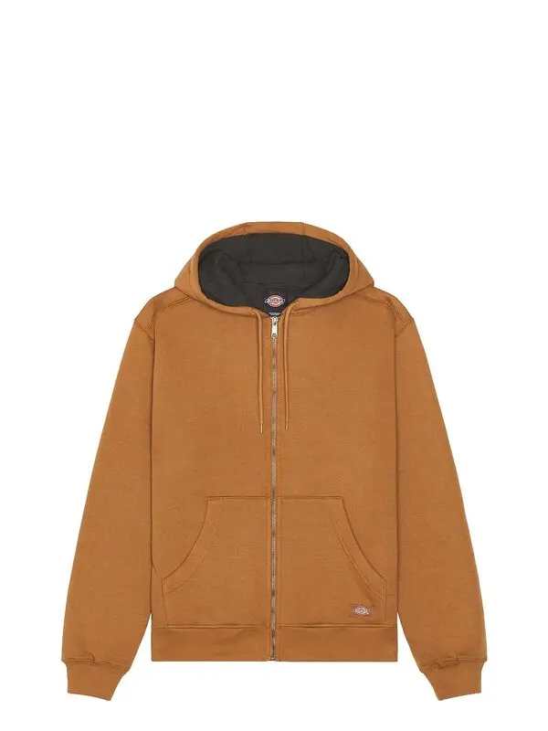 Dickies Full Zip Thermal Lined Fleece - Brown Duck