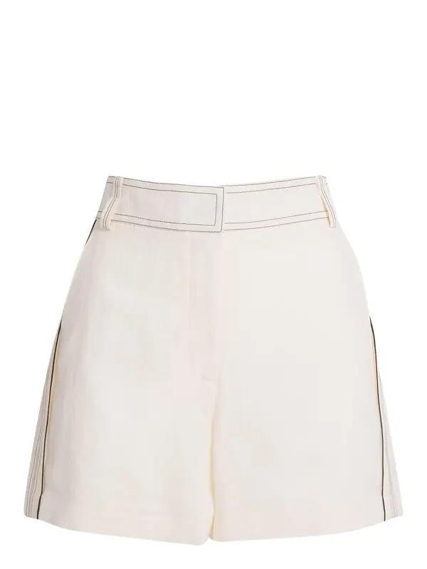 Tory Burch Striped Short - White
