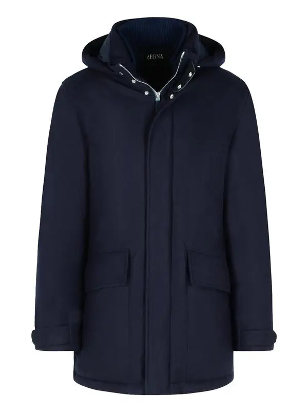 Zegna Wool Parka - Blue