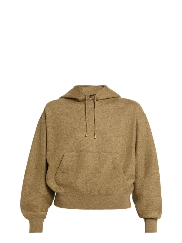 Loro Piana Rio Cashmere Knit Hoodie - H10u Wood