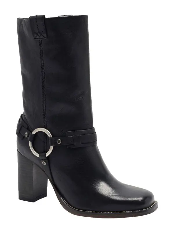 Free People Hayden Harness Bootie - Black Leather