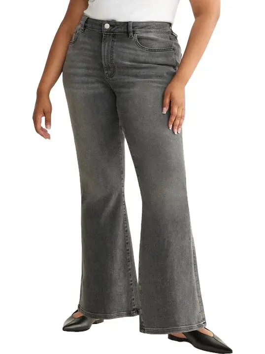 Warp + Weft Nao High Waist Bootcut Jeans - New Moon