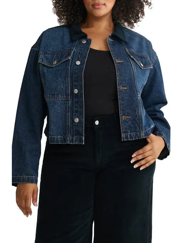 Warp + Weft Avl Crop Denim Jacket - Mercer