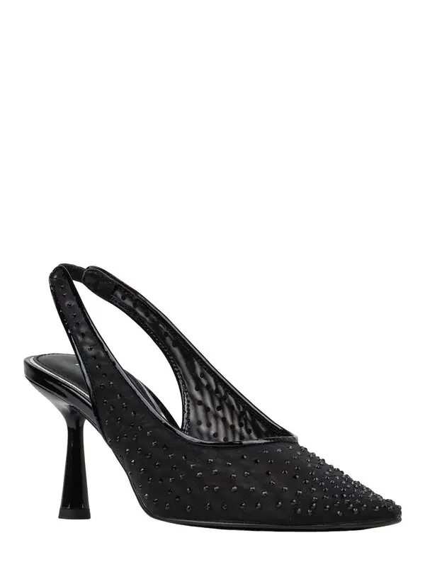 DONALD PLINER Eloise Slingback Pointed Toe Pump - Black