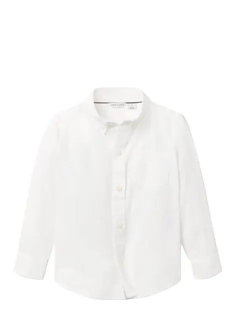 Janie And Jack The Poplin Shirt - White