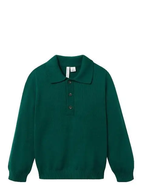 Janie And Jack The Polo Sweater - Green