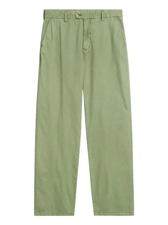 Rails Garrett Flat Front Cotton Trousers - Spring Olive