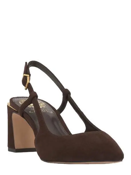 Vince Camuto Haslie Slingback Sandal - Brownie Torano Suede
