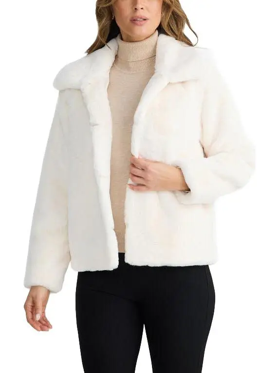 BRAVE+TRUE Steinway Faux Fur Jacket - Winter White