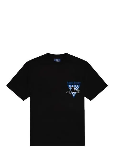SAINT PERRY Horse Power Ferrari Tee - Black