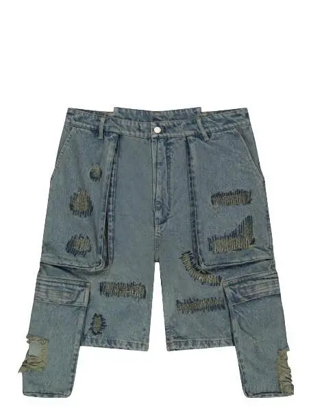SAINT PERRY Jazzy Denim Short - Blue