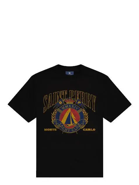 SAINT PERRY Mmxxiv Yacht Club T-shirt - Black