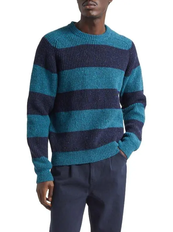 NOAH Striped Donegal Wool Sweater - Beltra/sheridan