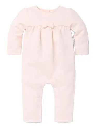 Janie And Jack Baby Floral Quilted One-piece - Pink