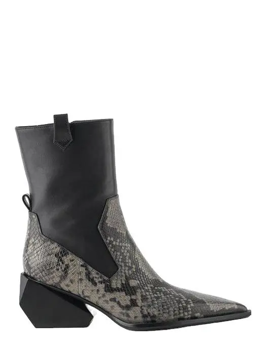 United Nude Ricky West Mid Ii Boots - Charcoal