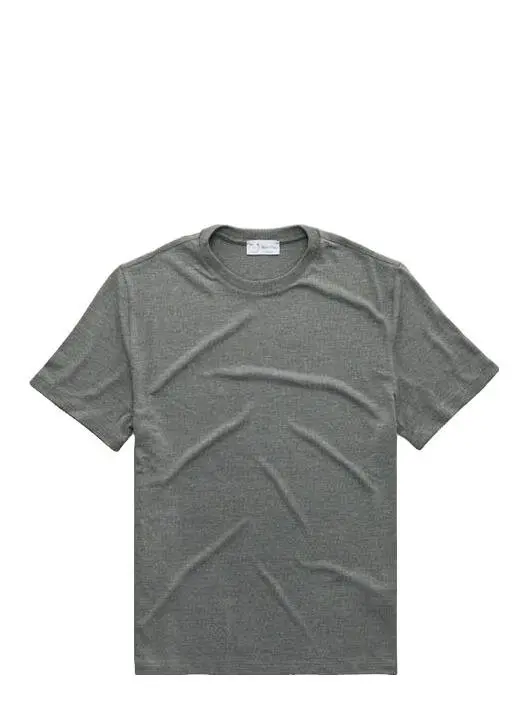 WOLF VS. GOAT (WVG) Heavyweight Short Sleeve Viscose Jersey Crewneck - Grey