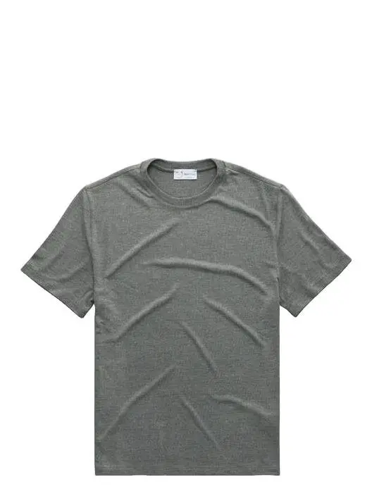 WOLF VS. GOAT (WVG) Heavyweight Short Sleeve Viscose Jersey Crewneck - Grey