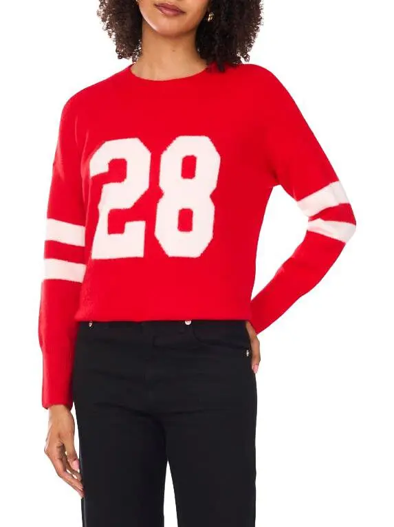 Vince Camuto Number 28 Pullover Sweater - Bright Cherry Sw