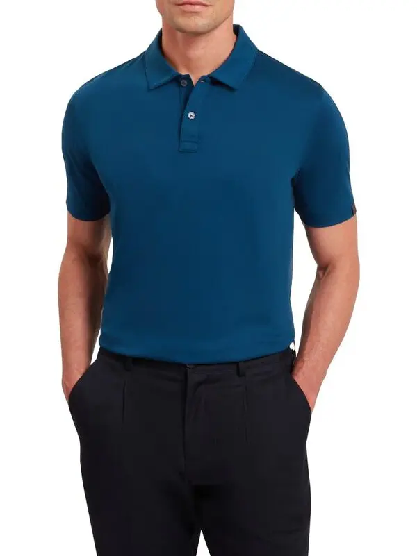 Ted Baker London Connall Cotton Polo - Dark Blue