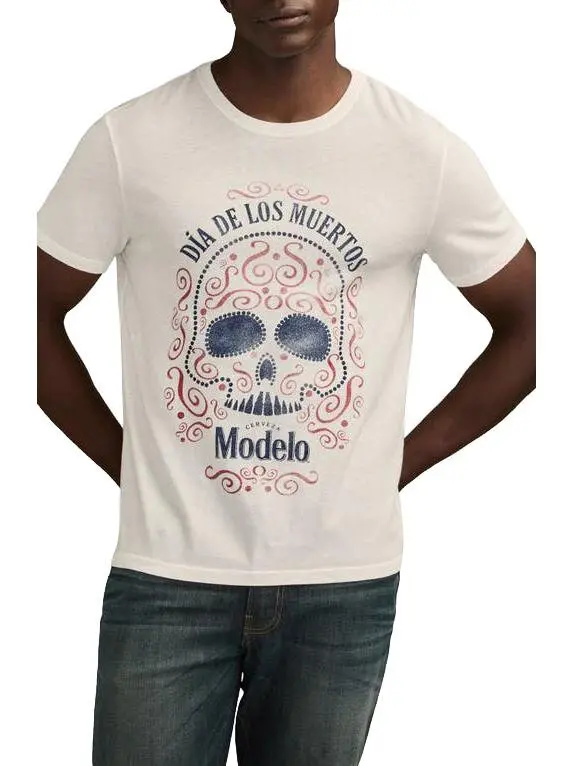 Lucky Brand Modelo Tradition Graphic T-shirt - Cloud Dancer
