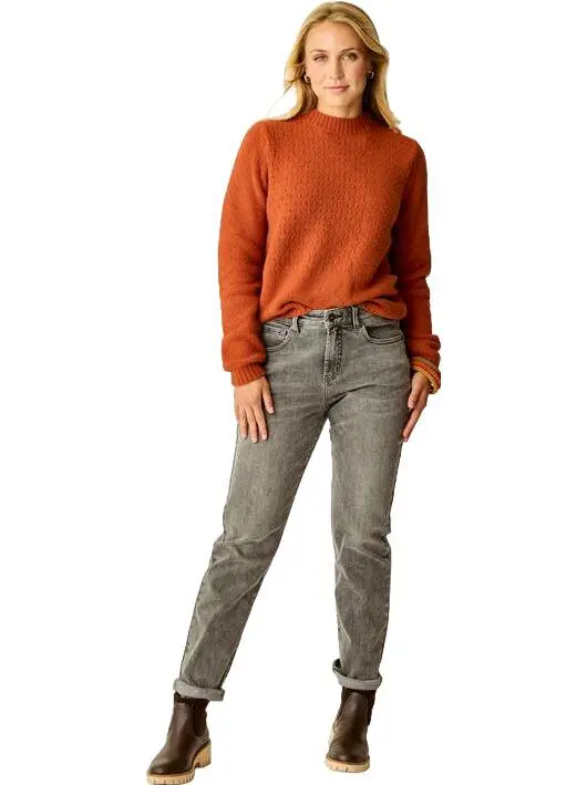 Carve Designs Monroe Stitched Sweater - Copper
