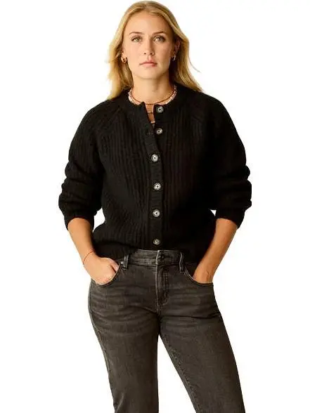 Carve Designs Daphne Wool Cardigan - Black