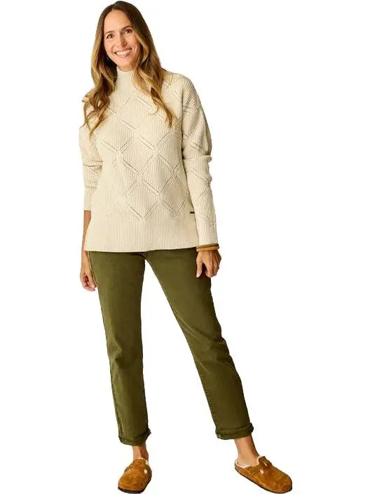 Carve Designs Woodward Allover Pullover Sweater - Birch
