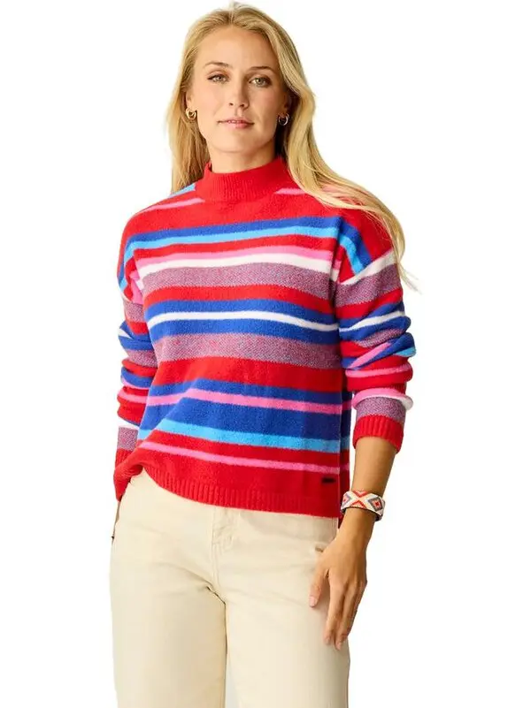 Carve Designs Olivia Plush Sweater - Multistripe