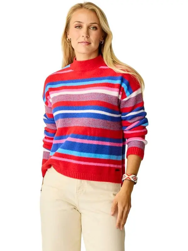 Carve Designs Olivia Plush Sweater - Multistripe