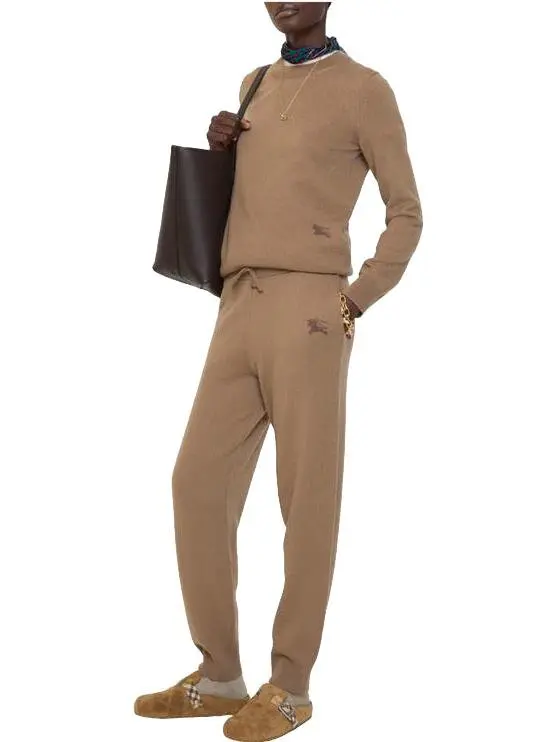 Burberry Wool Blend Track Pants - Camel