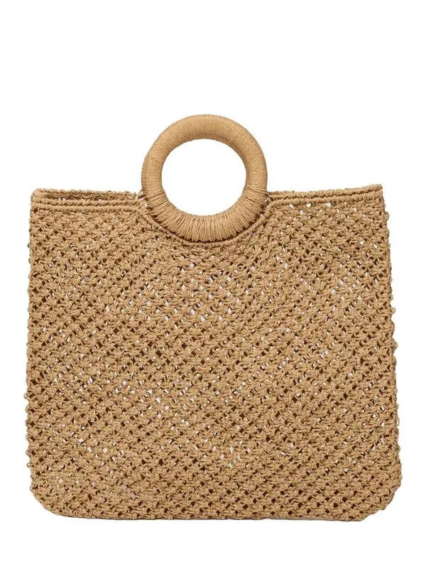 L*Space Bella Raffia Tote - Natural