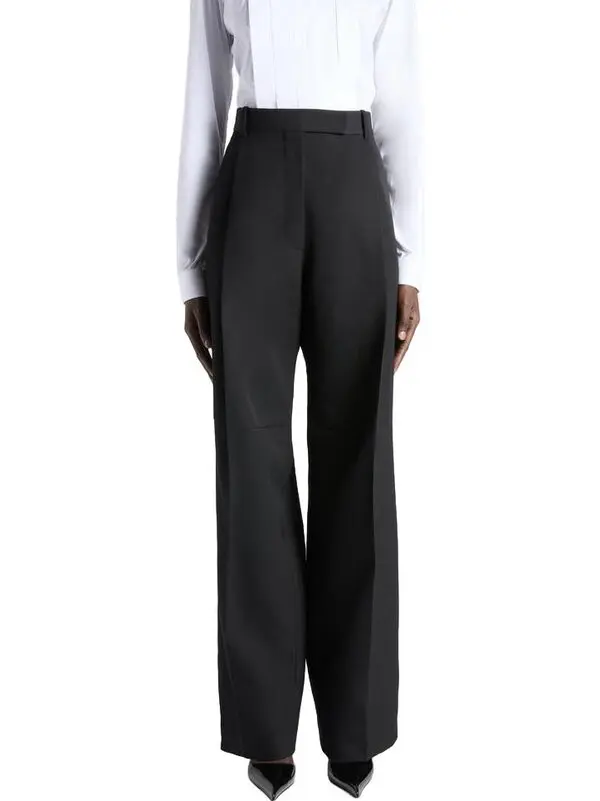 TOM FORD Fluid Straight Leg Tuxedo Trousers - Lb999 Black