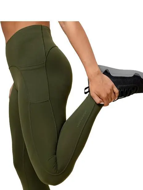 WHILE ON EARTH™ Mid-rise Intent Tight - Olive
