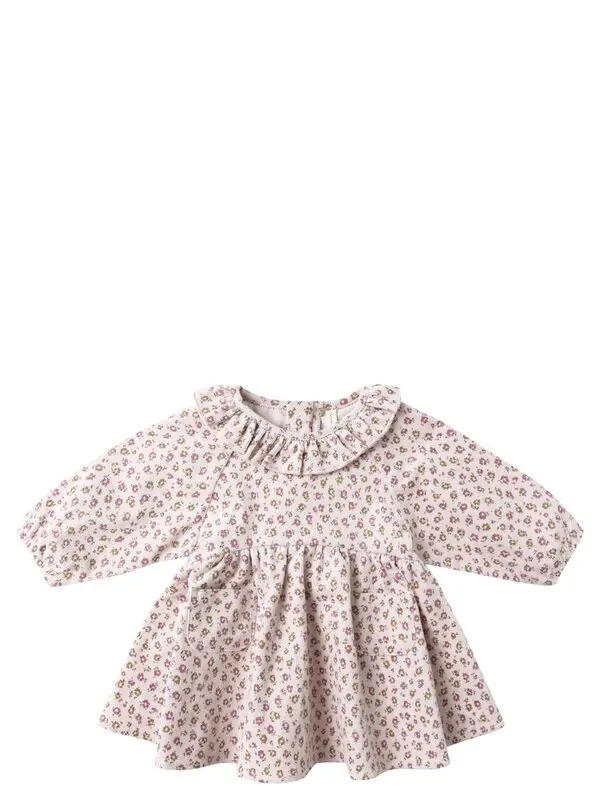 QUINCY MAE Simone Floral Long Sleeve Dress With Bloomers - Lilac