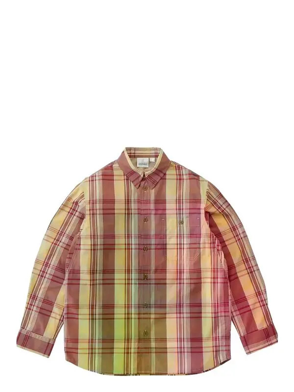 Gramicci Plaid-pattern Cotton Shirt - Yellow