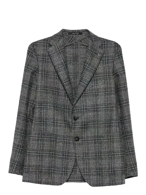 Tagliatore Check-pattern Blazer - Grey