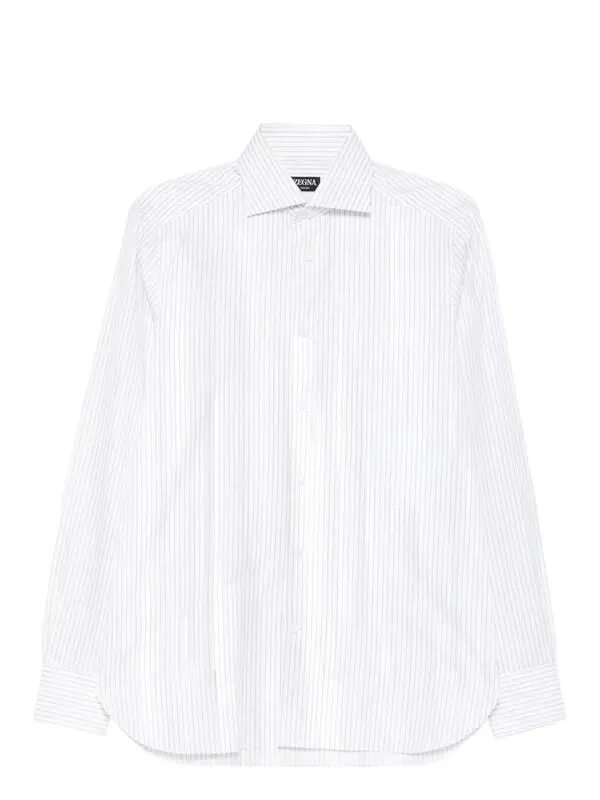 Zegna Striped Shirt - White